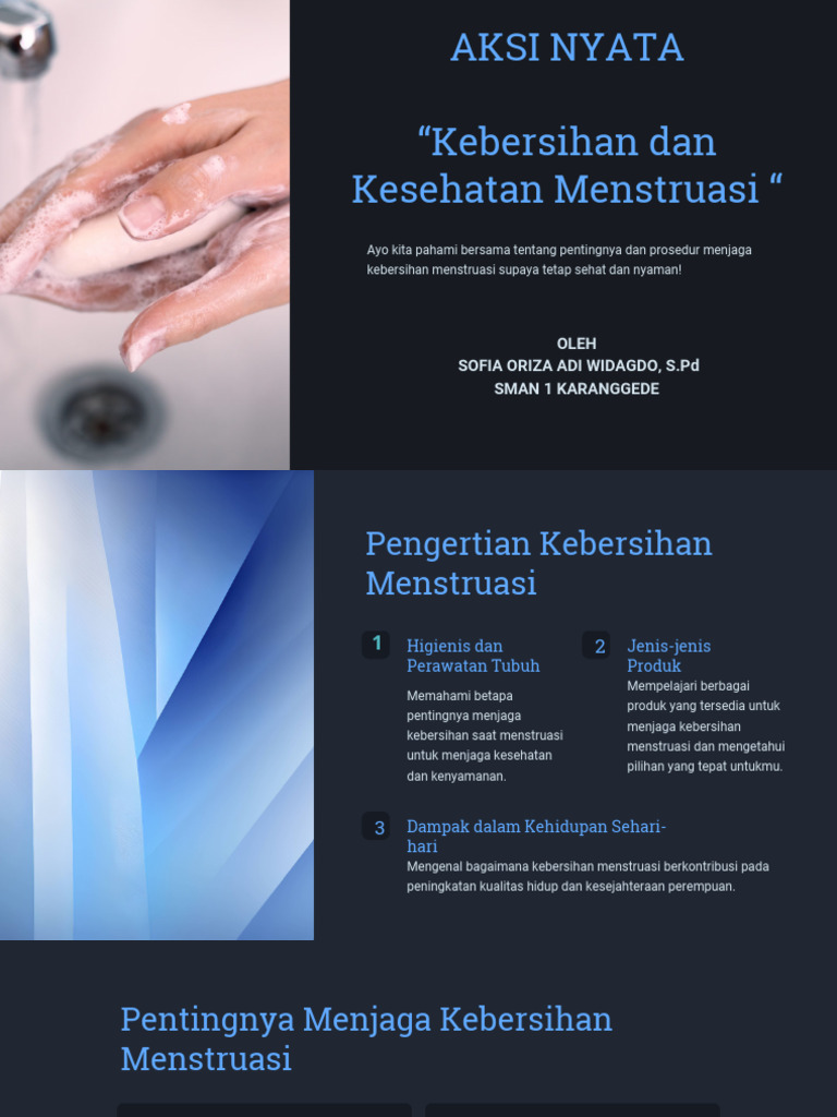 Panduan Kebersihan Menstruasi Sehat | PDF