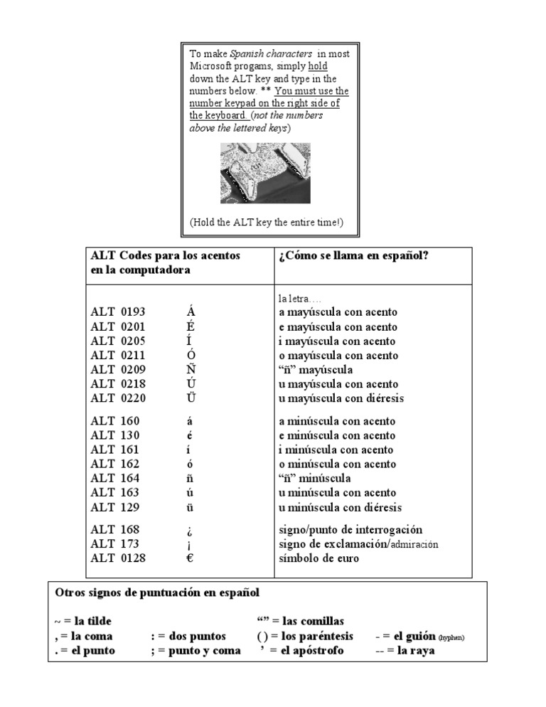 Acentos ALT | PDF