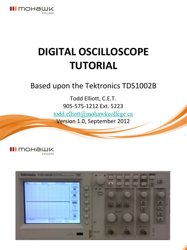 Digital Oscilloscope Tutorial Pdf Electricity Computing