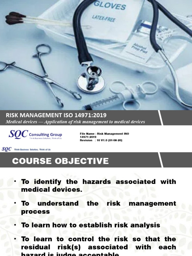 Risk Management ISO 14971 - 2019 r10v1.0 (01-08-20) | Download Free PDF ...