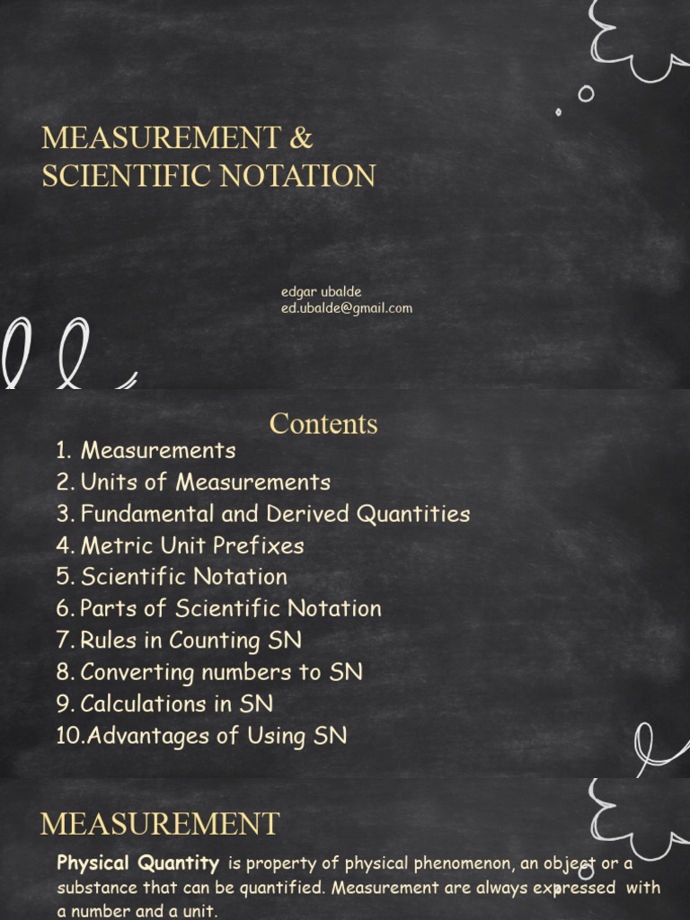 Measurement Scientific Notation | PDF | Numbers | Significant Figures