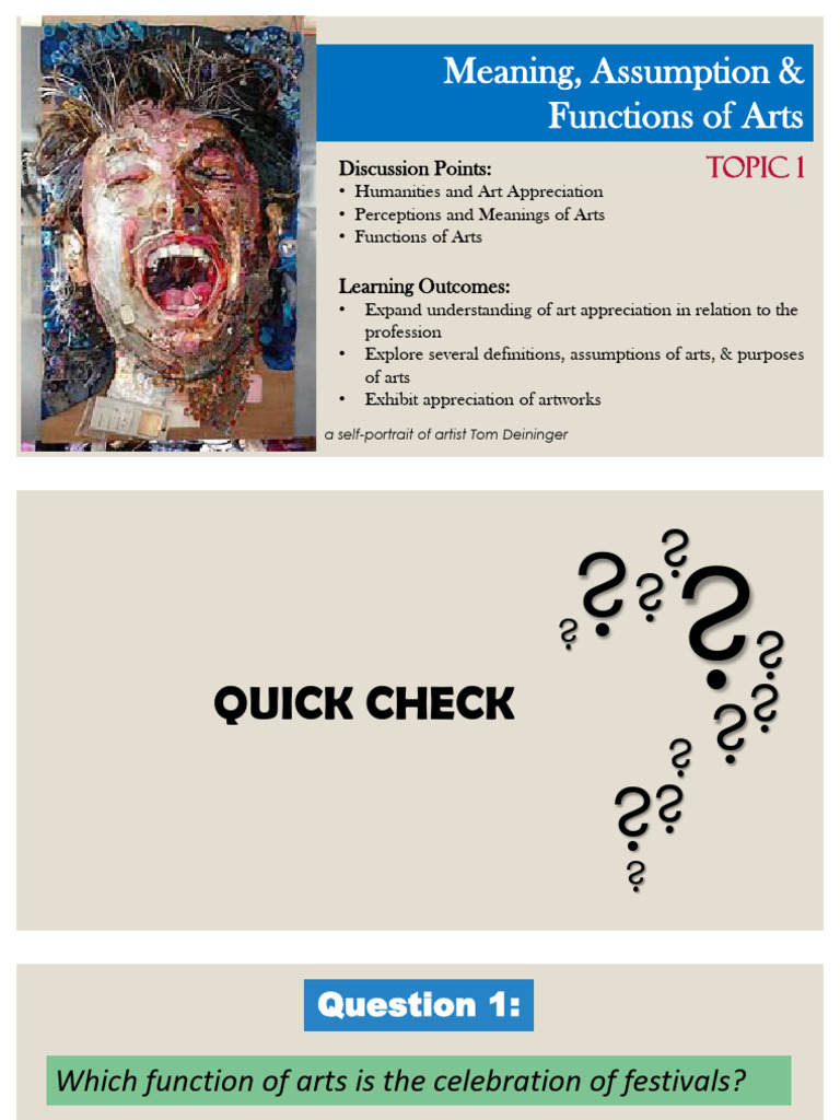 Understanding Art: Meaning and Functions | PDF | Humanities | The Arts