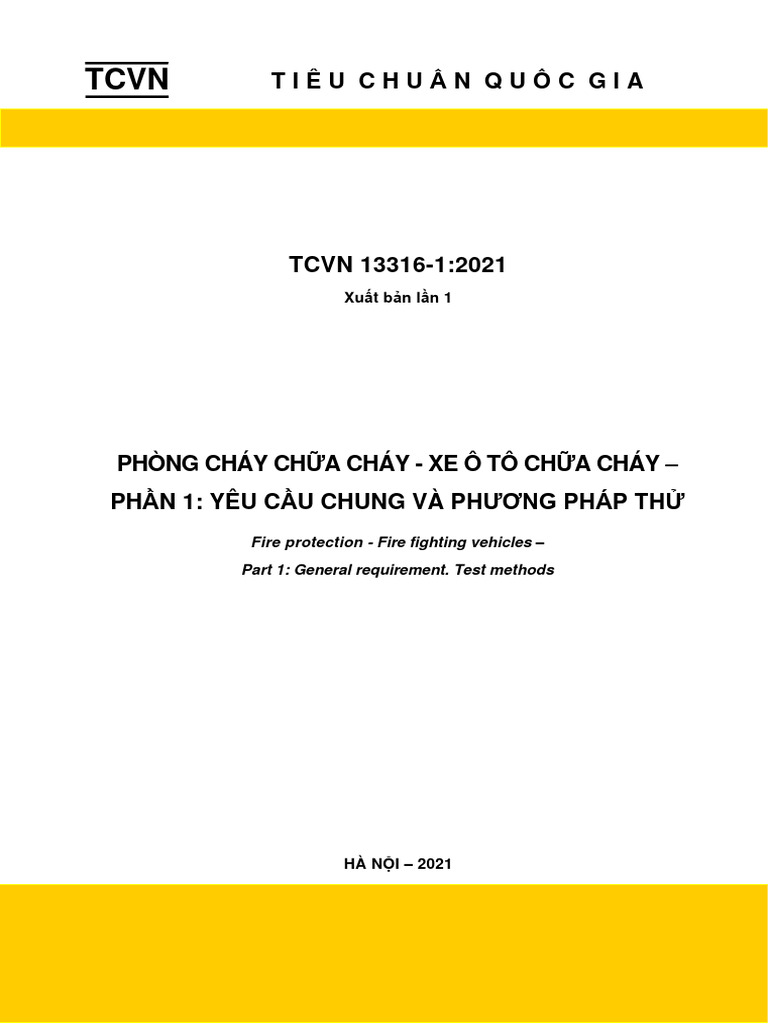 TCVN 13316-1.2021 Xe o To Chua Chay | PDF