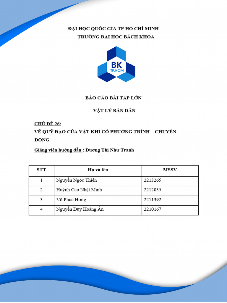 BTL VLBD Hcmut | PDF