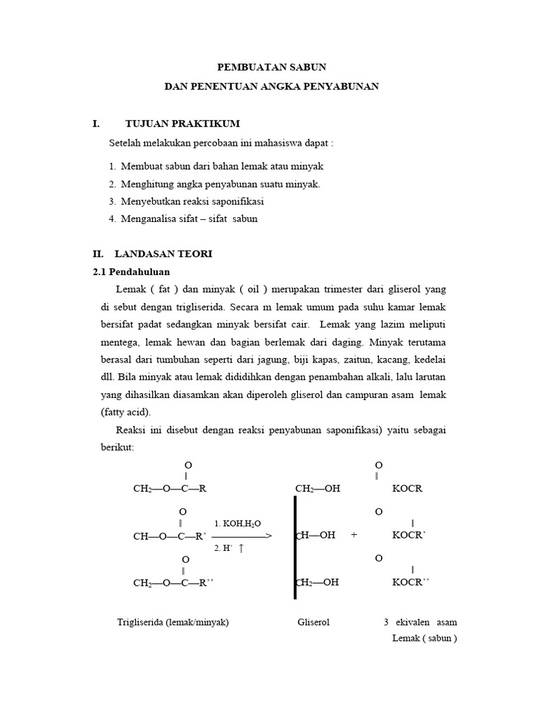 Laporan Pembuatan Sabun | PDF