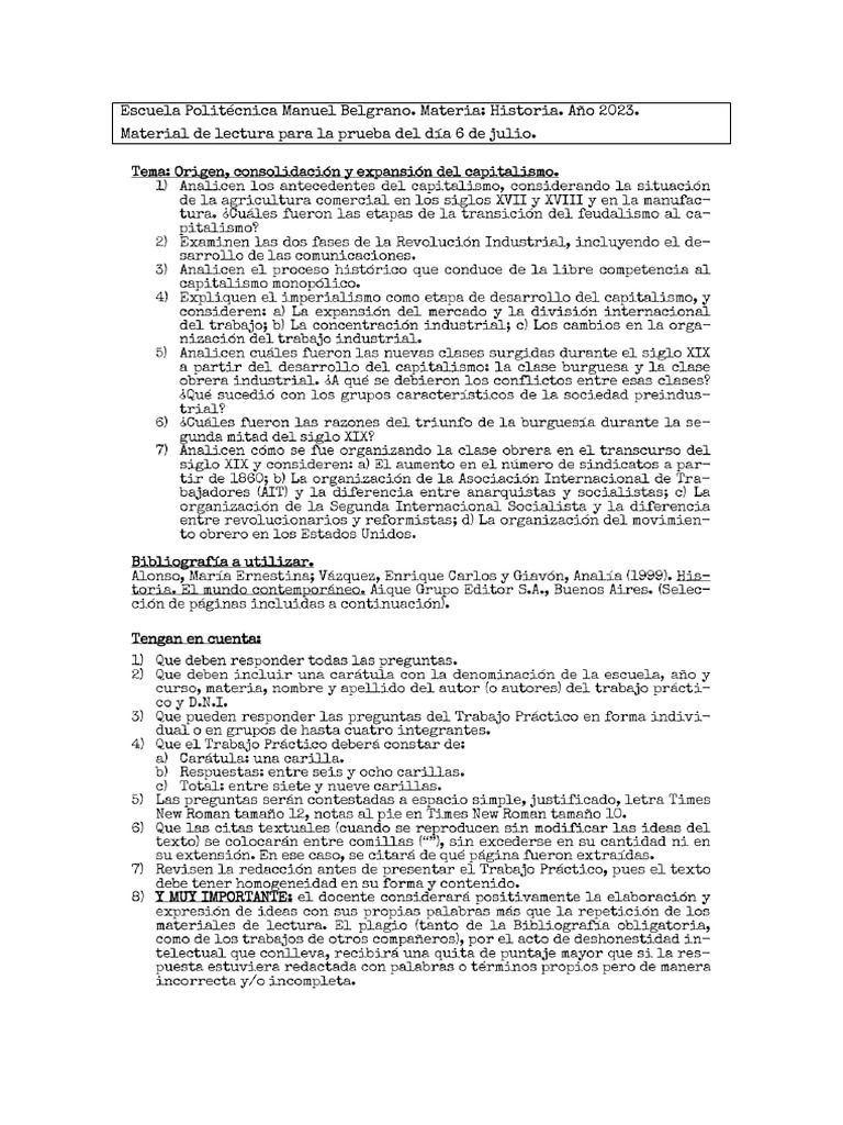 EPMB-Historia TP3 2023 | PDF