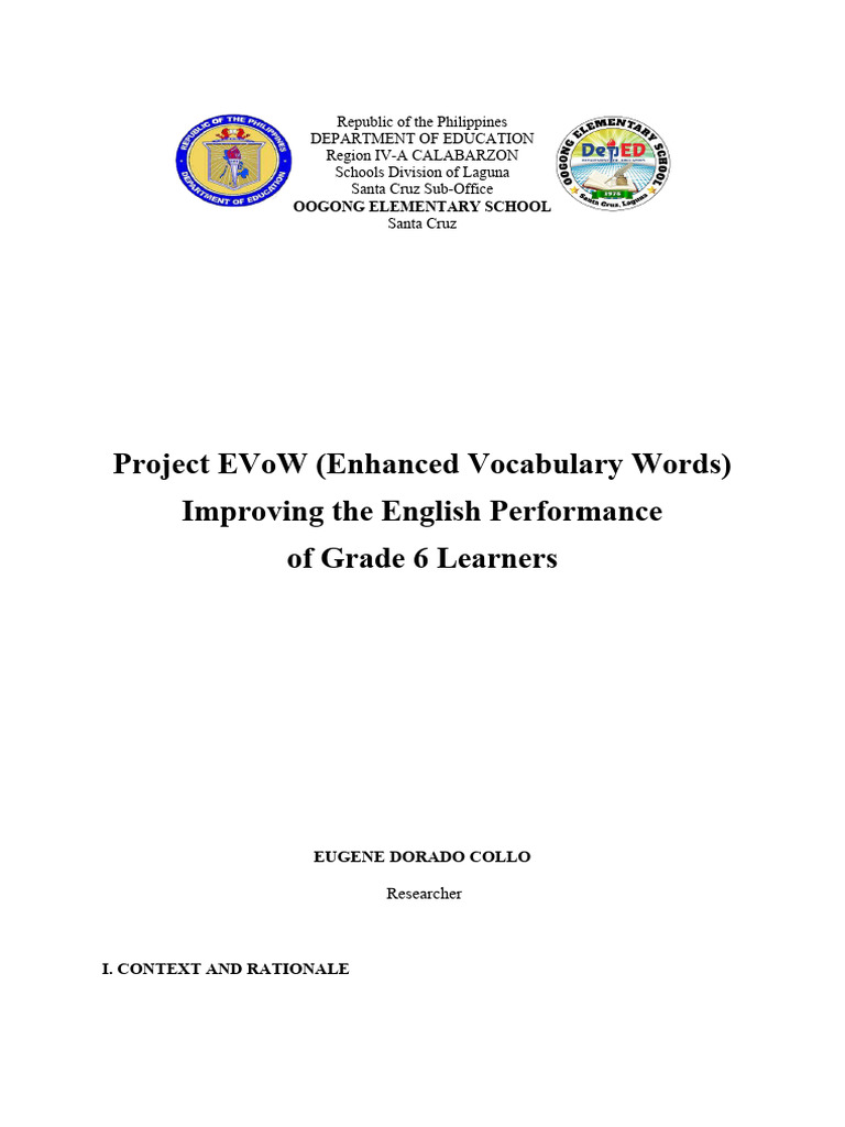 Project Evow Research Edited Aurafe | Download Free PDF | Vocabulary ...
