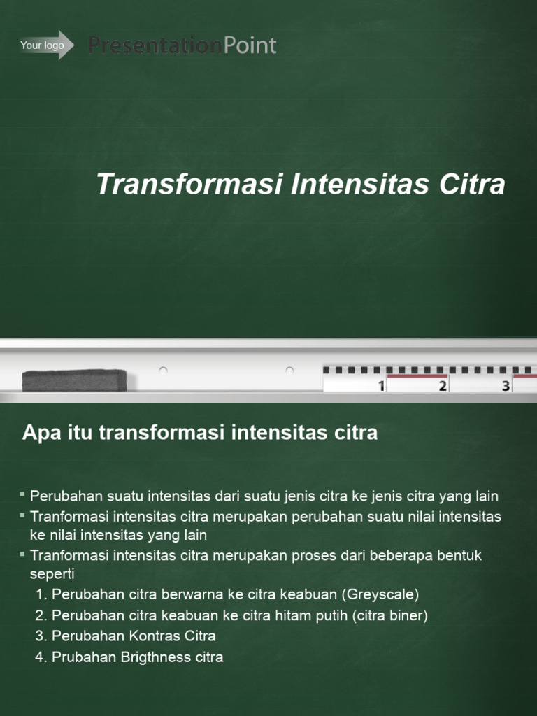 Transformasi Intensitas Citra | PDF