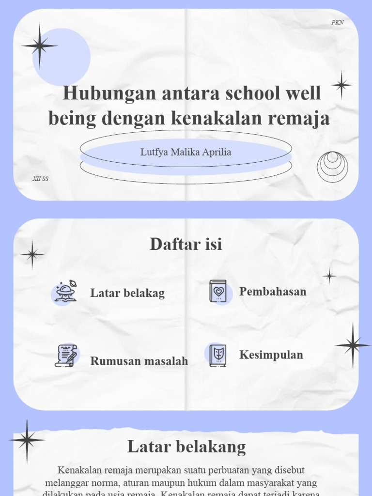 School Well Being. PKN (Autosaved) | PDF