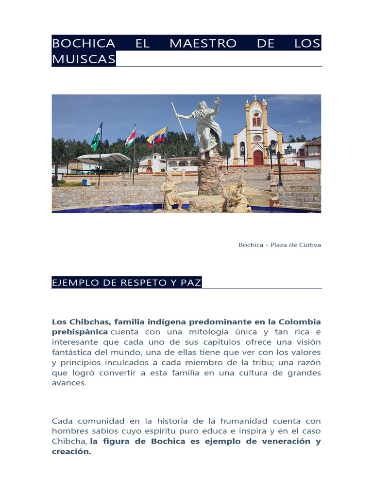 Leyenda Bochica | PDF