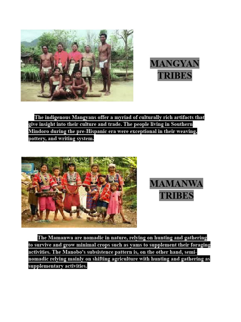 Mangyan Tribes | PDF