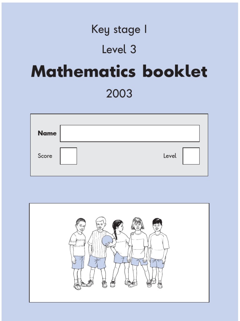 2003 Maths Key Stage 1 Paper A Level 2 | PDF | Sports | Teaching ...