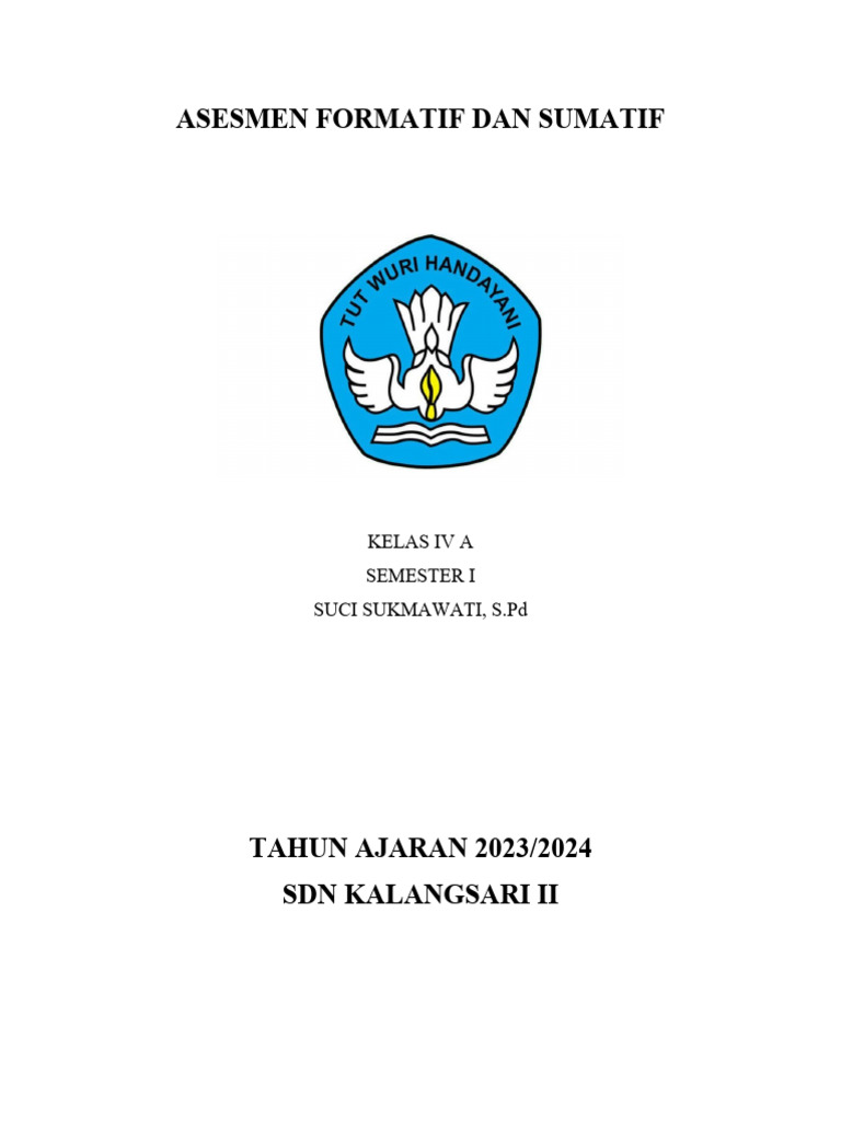 Cover Asesmen Formatif Dan Sumatif | PDF