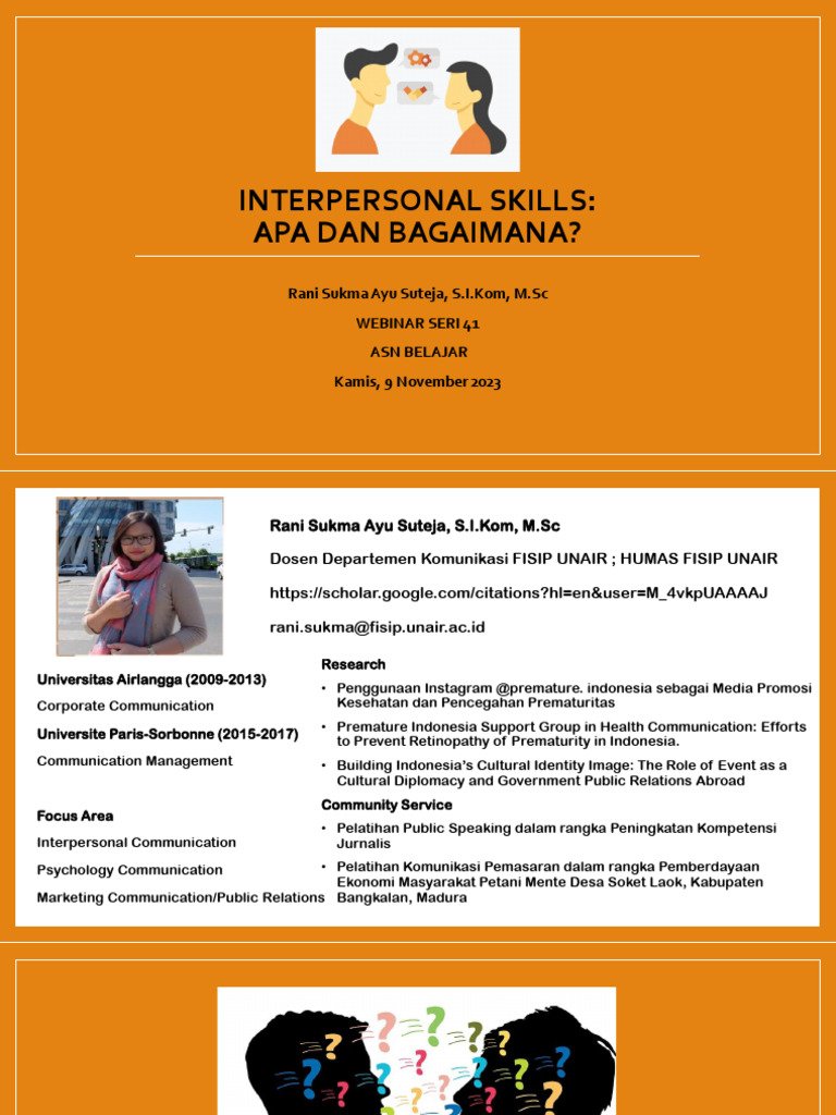 Interpersonal Skill - Rani Sukma Ayu Suteja | PDF | Karier & Perkembangan