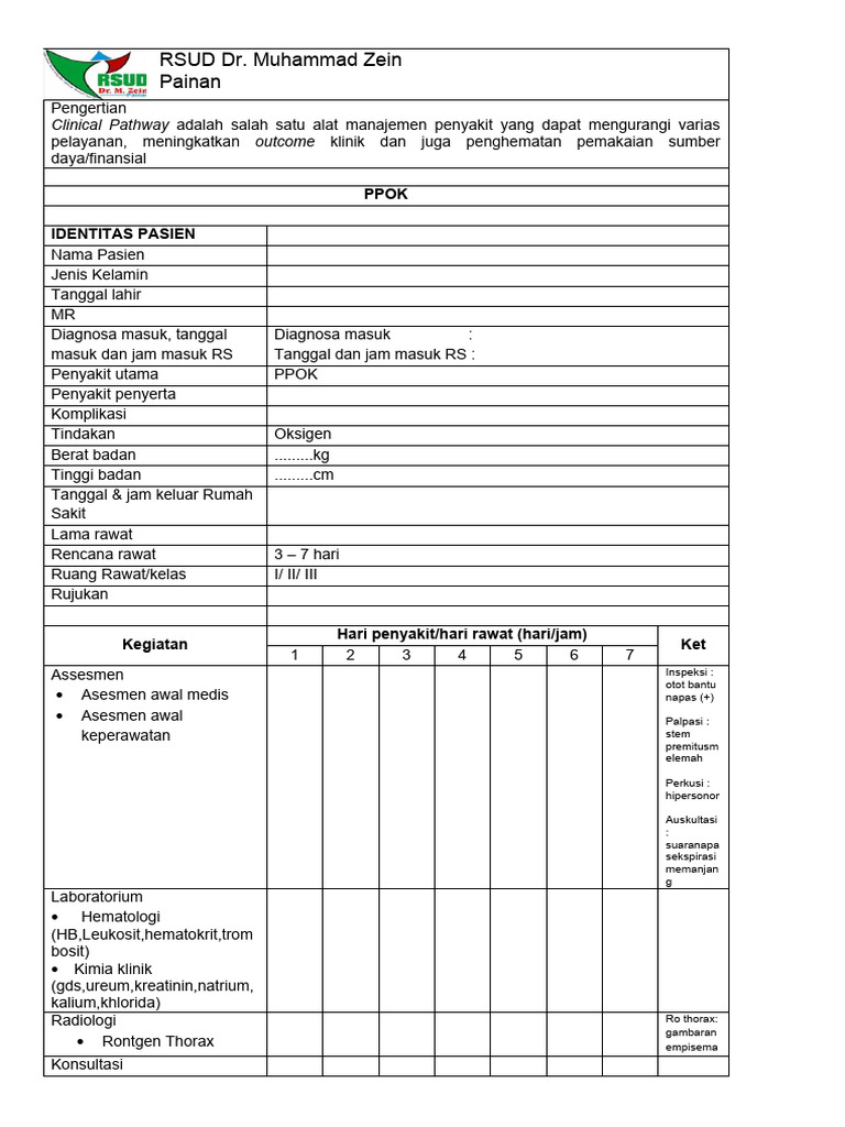 Clinical Pathway Ppok | PDF