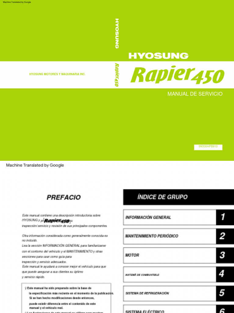Hyosung Rapier 450 Manual de Reparatie WWW - Manualedereparatie.info ...