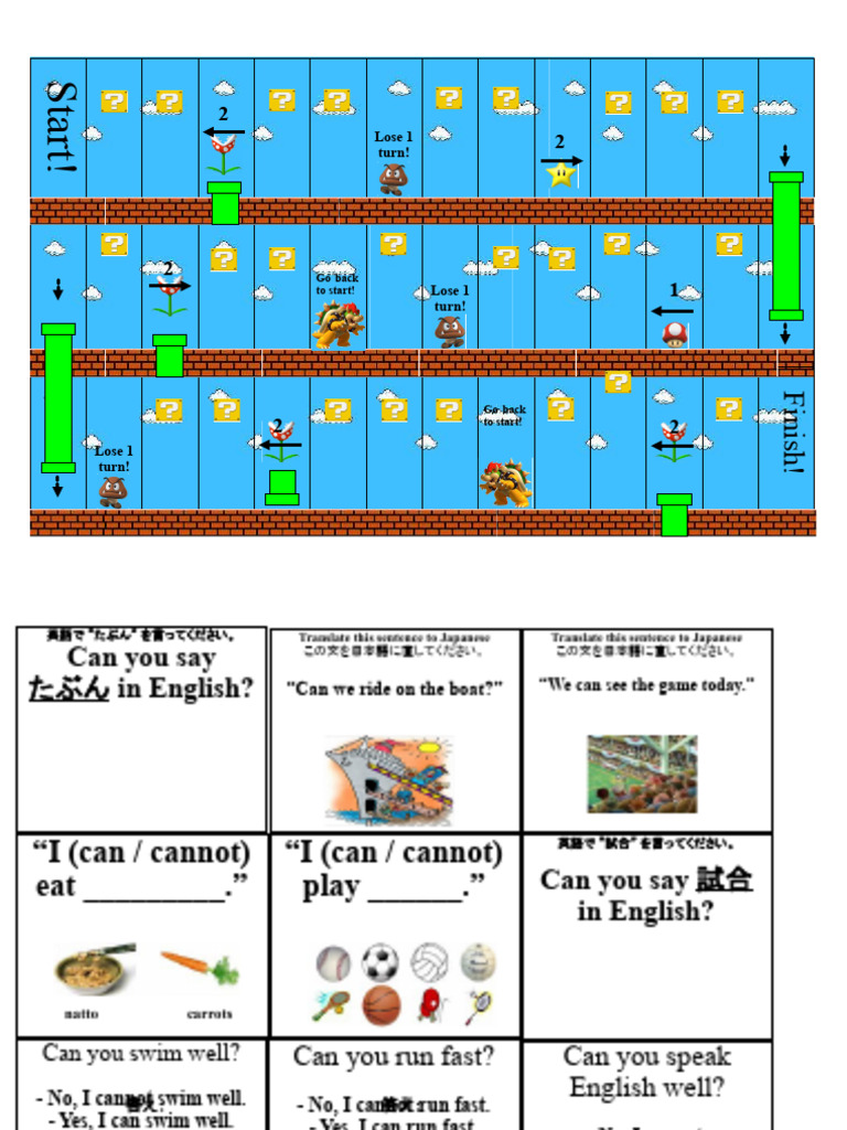 JHS Textbook Game SuperMarioReview | PDF