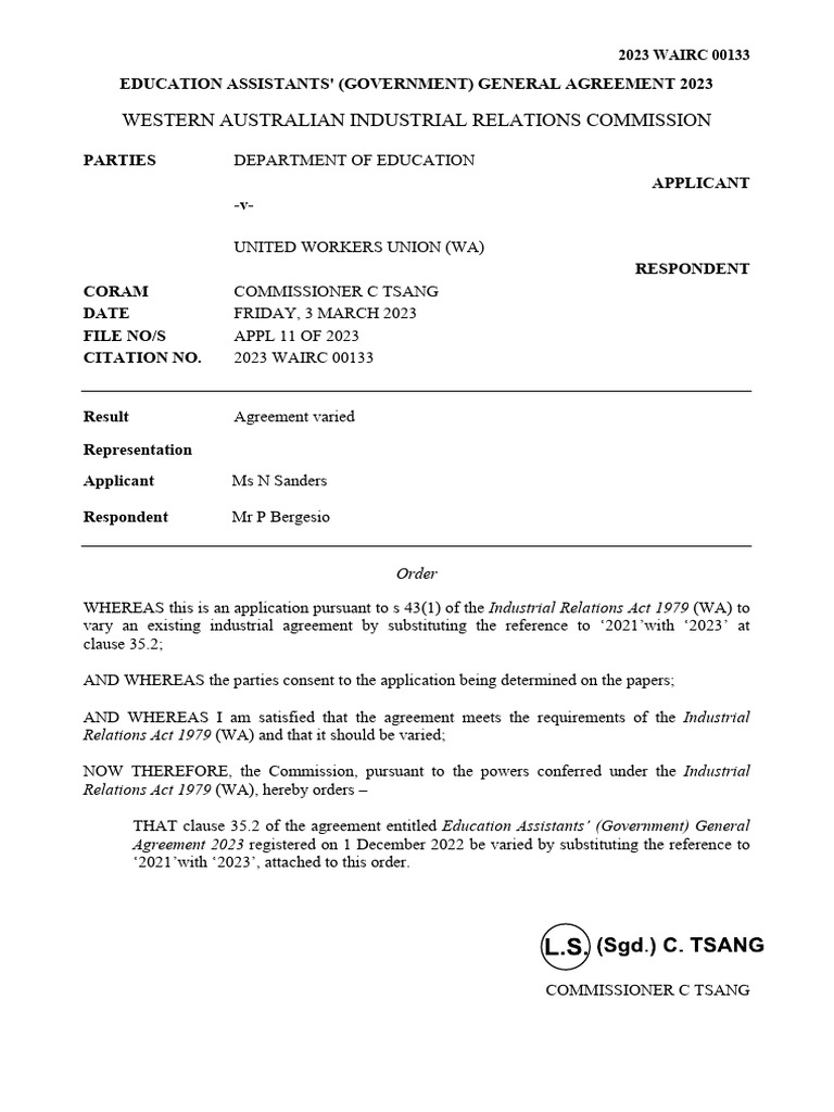 General Education Assistant Agreement | PDF | Employment | Layoff