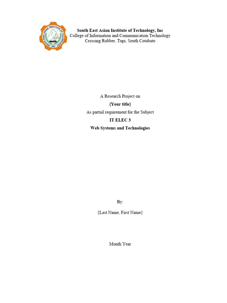 It Research Paper Format 2 | Download Free PDF | Scope (Computer ...