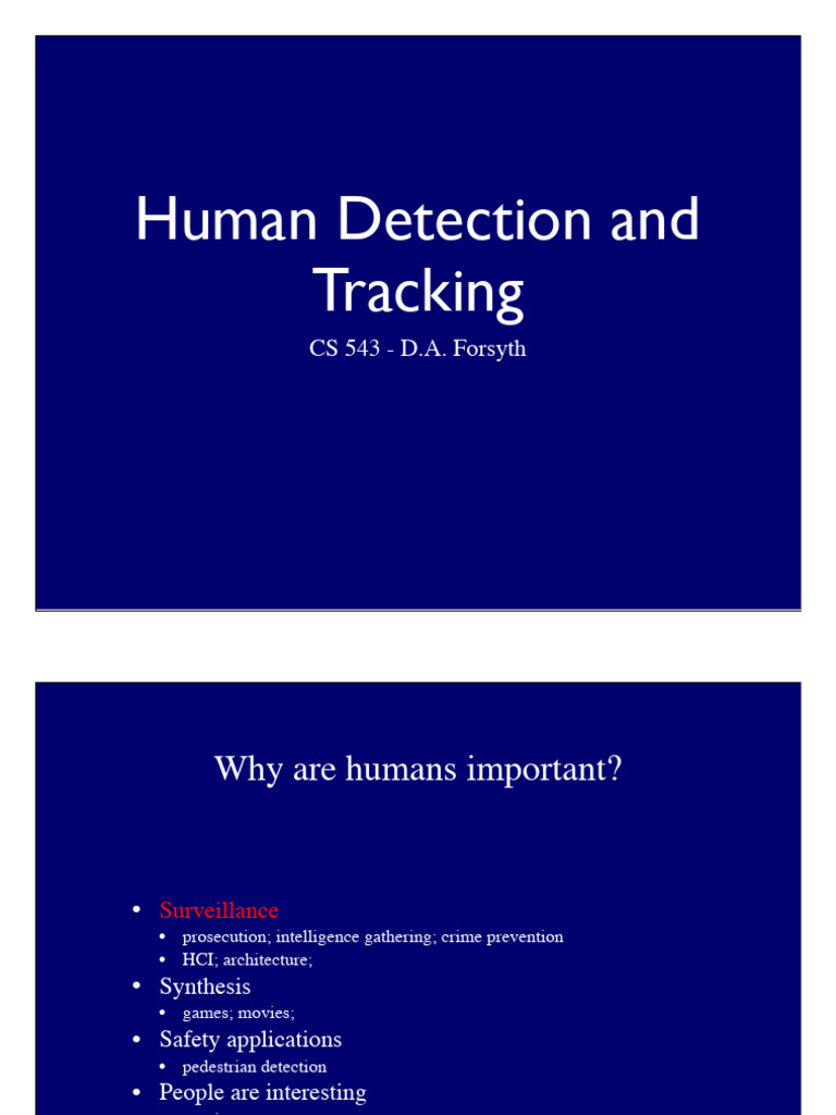 Human Detection Tracking 2010 | PDF Human Detection Tracking 2010 | PDF