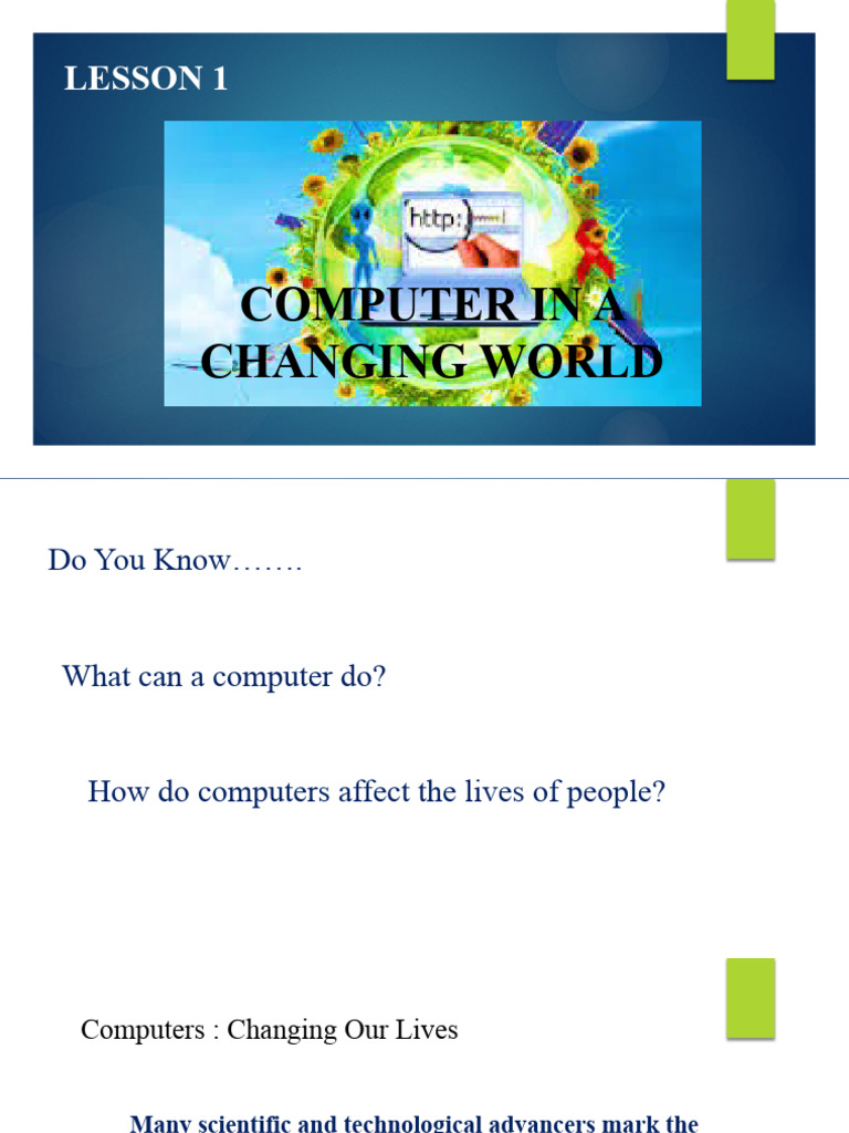 Computer in A Changing World | PDF | Automated Teller Machine | Information