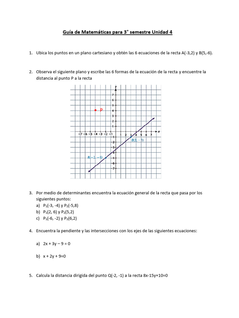 Guía Unidad 4 Matemáticas 3 | PDF | Métodos y materiales de enseñanza