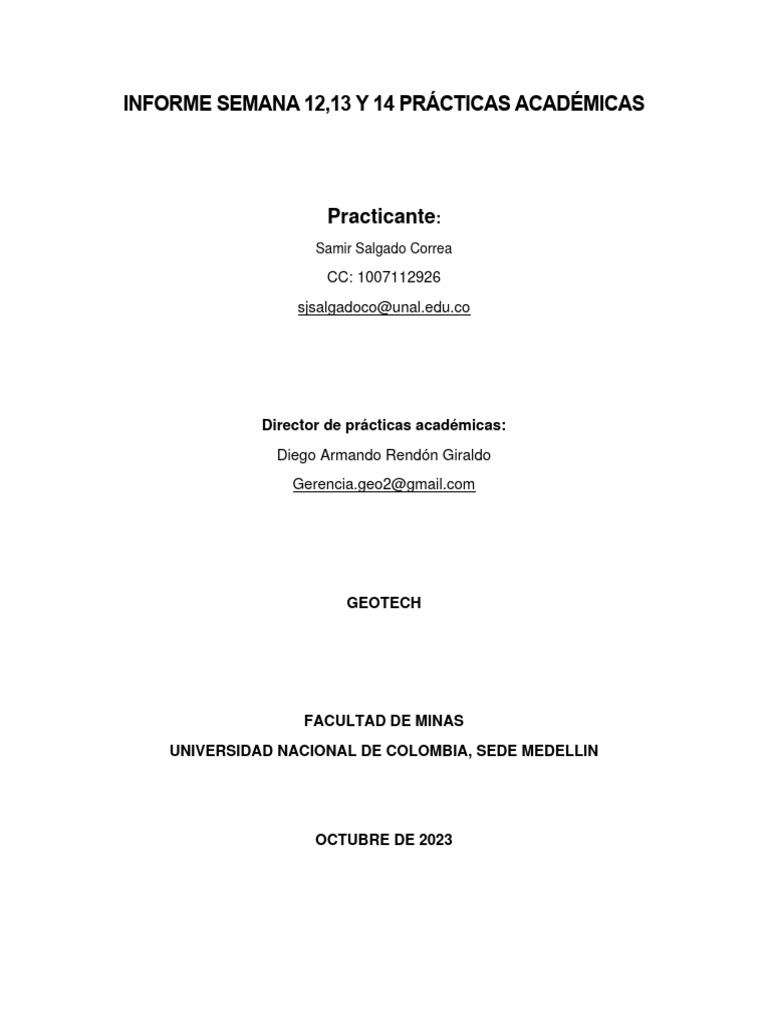 INFORME #6 Samir Salgado Correa | PDF | Mapa