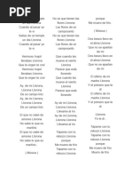 Letra de la canción "La Llorona" | PDF