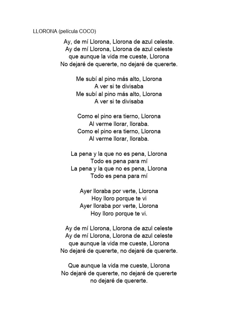 Llorona Coco | PDF