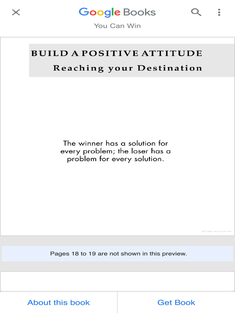 You Can Win: Book Overview | PDF