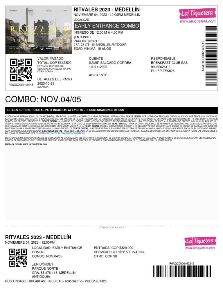 Recomendaciones Ticket Digital Evento | PDF | Informática