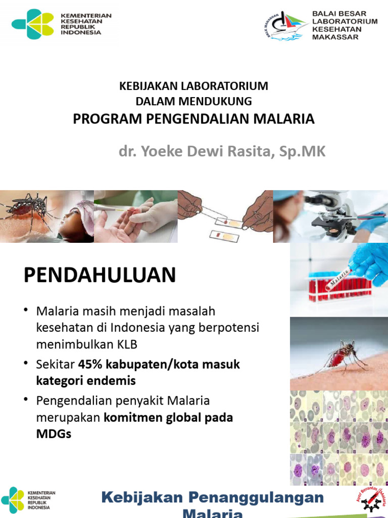 Dr. Yoeke - Kebijakan Laboratorium Malaria - Kelas A Dan Kelas B | PDF
