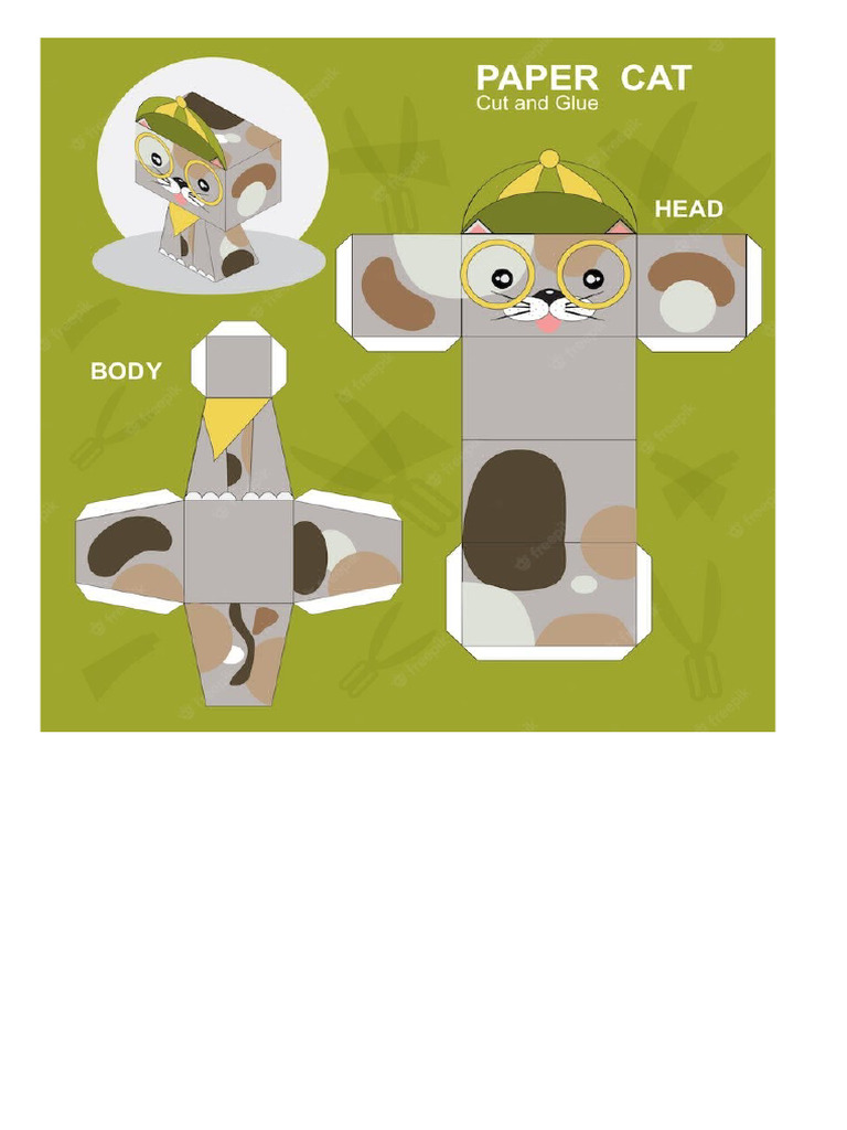 Printable 3d Animal Mudah | PDF