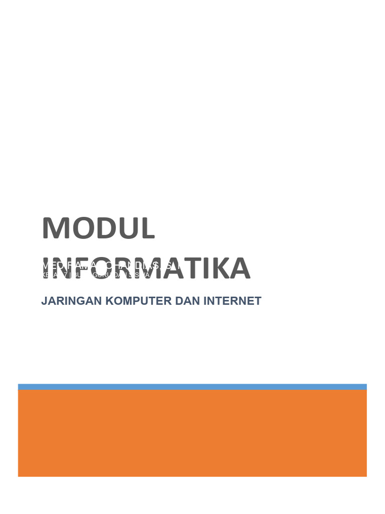 Jaringan Komputer Dan Internet | PDF | Teknologi & Rekayasa