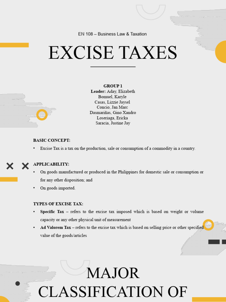 En108 Bse-3b Excise-Tax | PDF | Taxes | Excise
