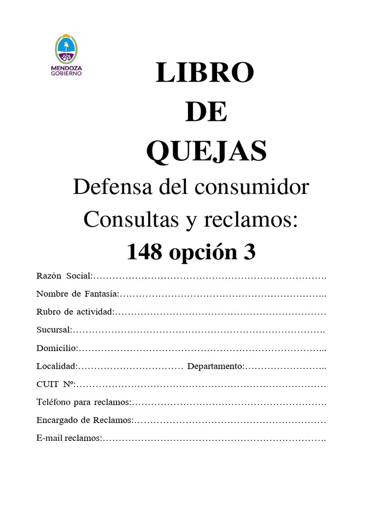 Caratula - Libro - Quejas 148 Version Editable | PDF