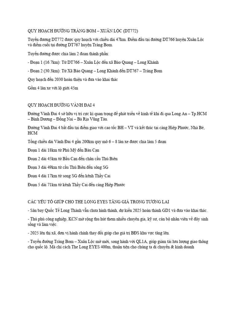 Quy Ho CH Đư NG TR NG Bom | PDF