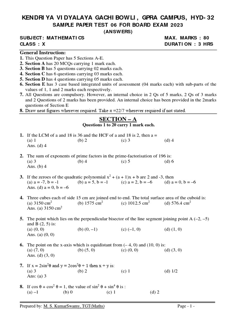 Test of Math | PDF | Circle | Triangle