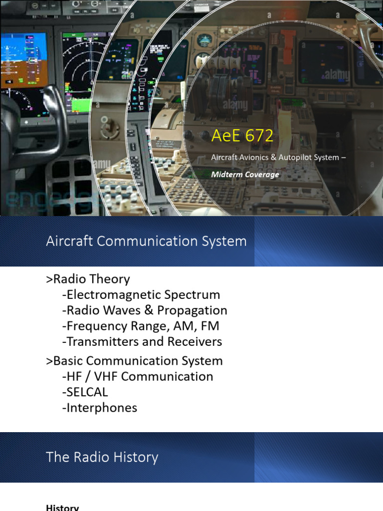 Aircraft Avionics & Autopilot System - : Midterm Coverage | PDF | Radio | Electromagnetic Spectrum