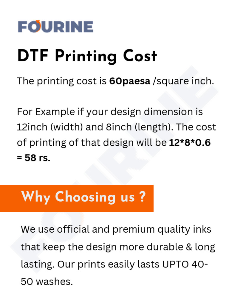 DTF Printing Costing | PDF