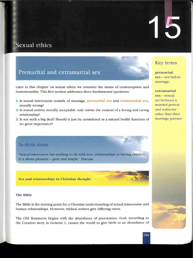 Sexual Ethics - Richard Wright Ure Old Spec | PDF | Catholic Church ...