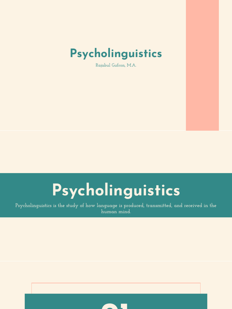Psycholinguistics 1-3 | PDF | Brainstem | Limbic System