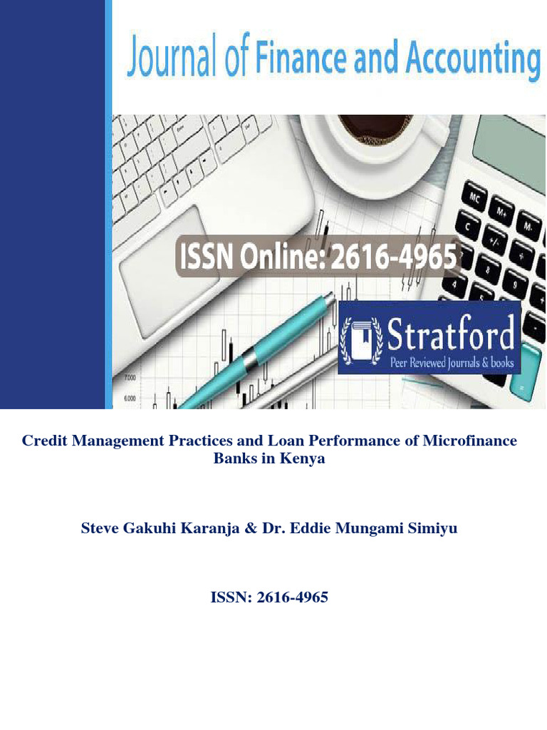 Credit Management Practices and Loan Per | PDF | Microfinance | Loans