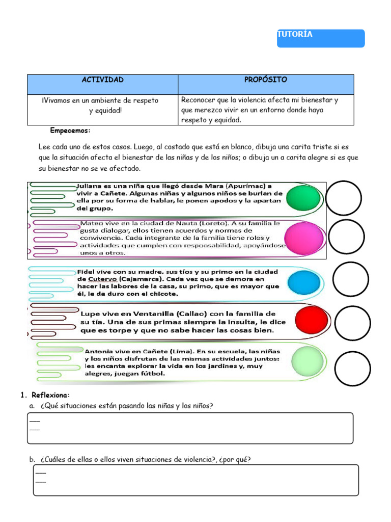 Promoviendo Respeto y Equidad Infantil | PDF