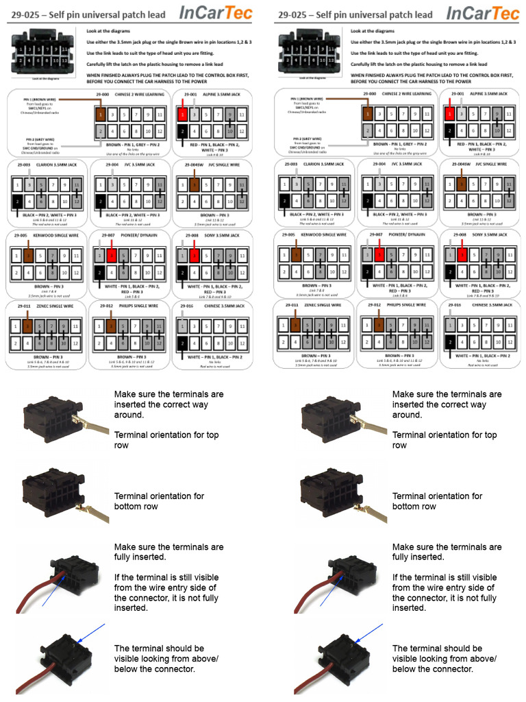 29-025 Universal Patch (Brown Single Wire) 2021 | PDF