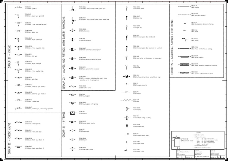 ISO 10628-2 2012 Symbols Sheet 6 | PDF | Valve | Building Engineering