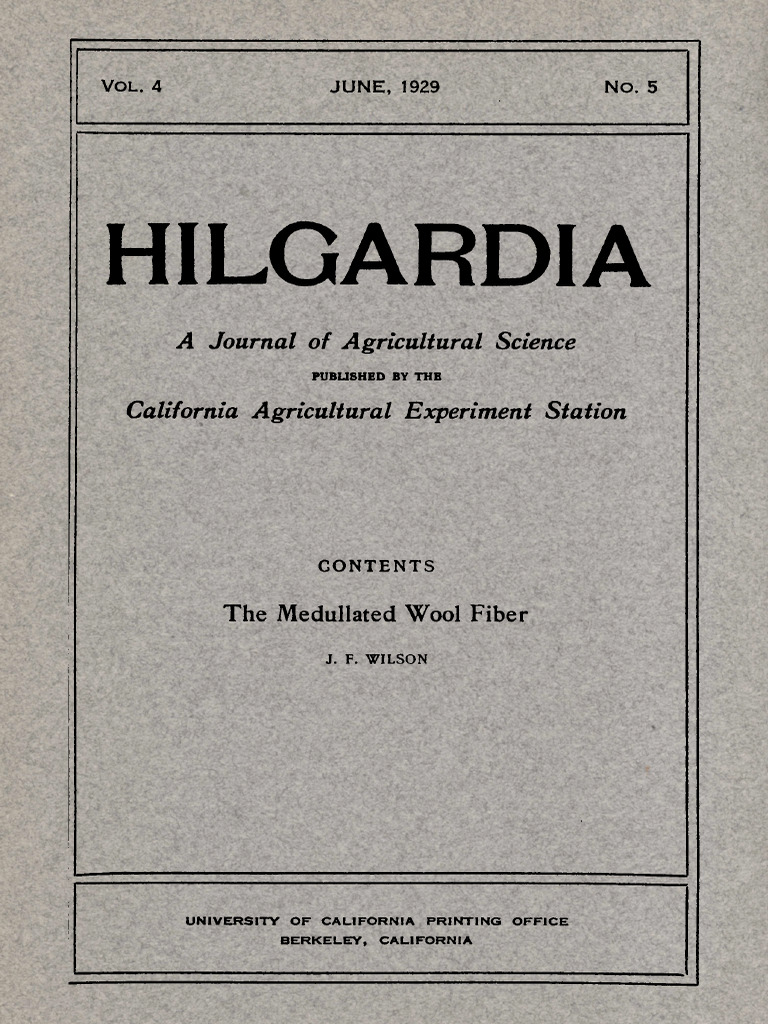 Medullated Wool Fiber Classification | PDF | Wool | Sheep