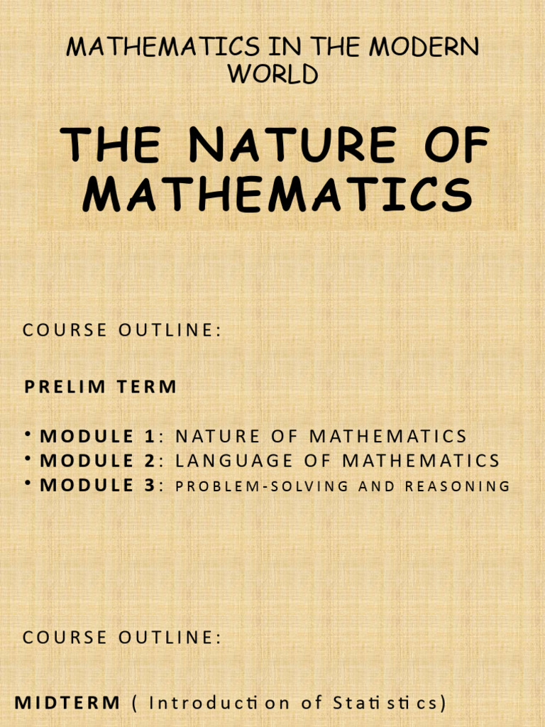Math in Modern World | PDF