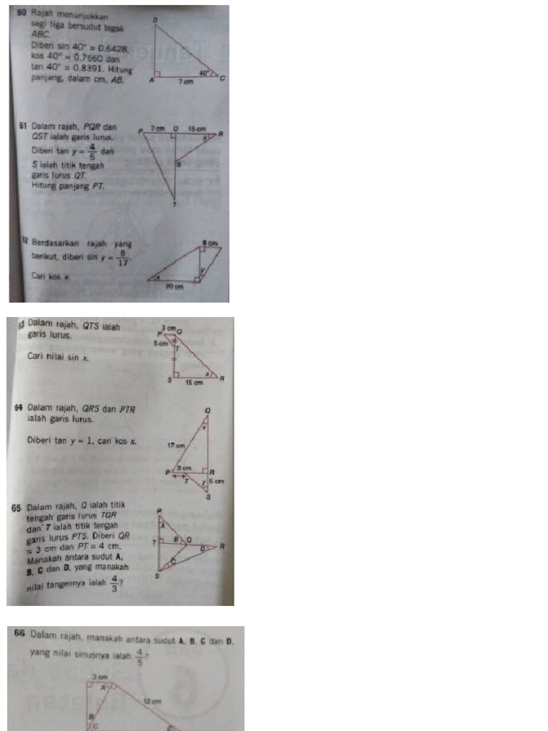 Soalan F3 Trigo | PDF