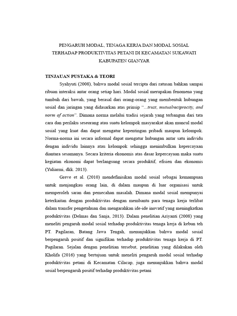 Tinjauan Pustaka Dan Teori | PDF